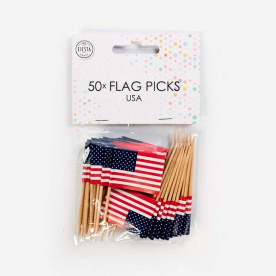 Pinchos decorativo con la bandera de EEUU - pack 50 unidades. – Los ...
